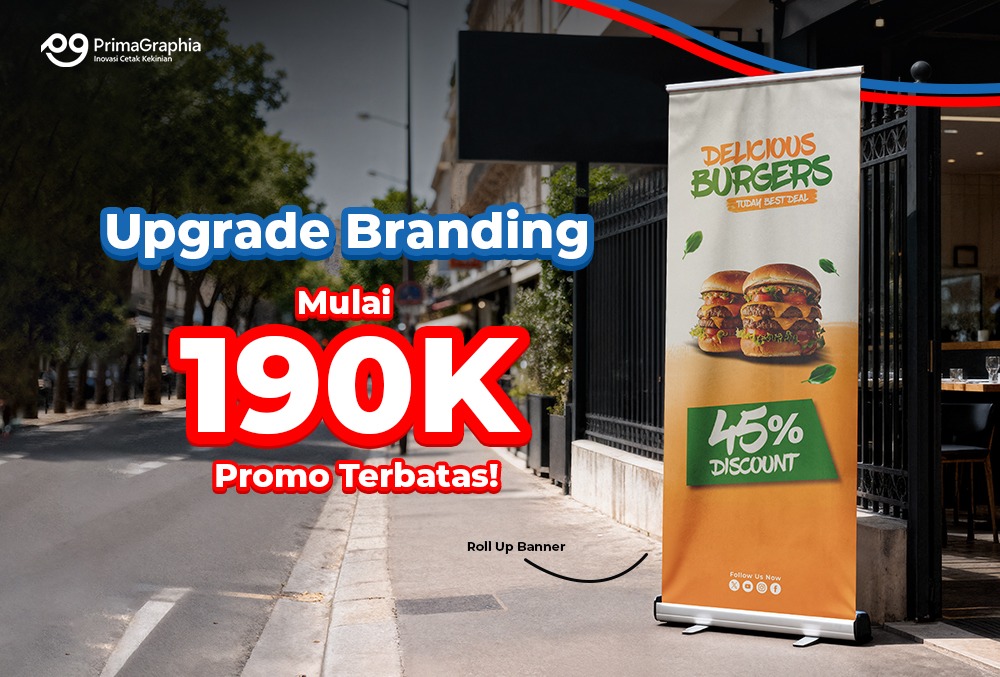 Tingkatkan Branding Tanpa Mahal! Promo Roll Up Banner Mulai Rp190.00