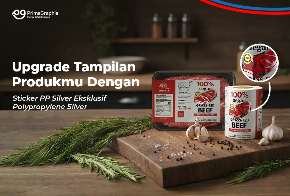 Sticker PP Silver Premium untuk Kemasan & Branding | PrimaGraphia