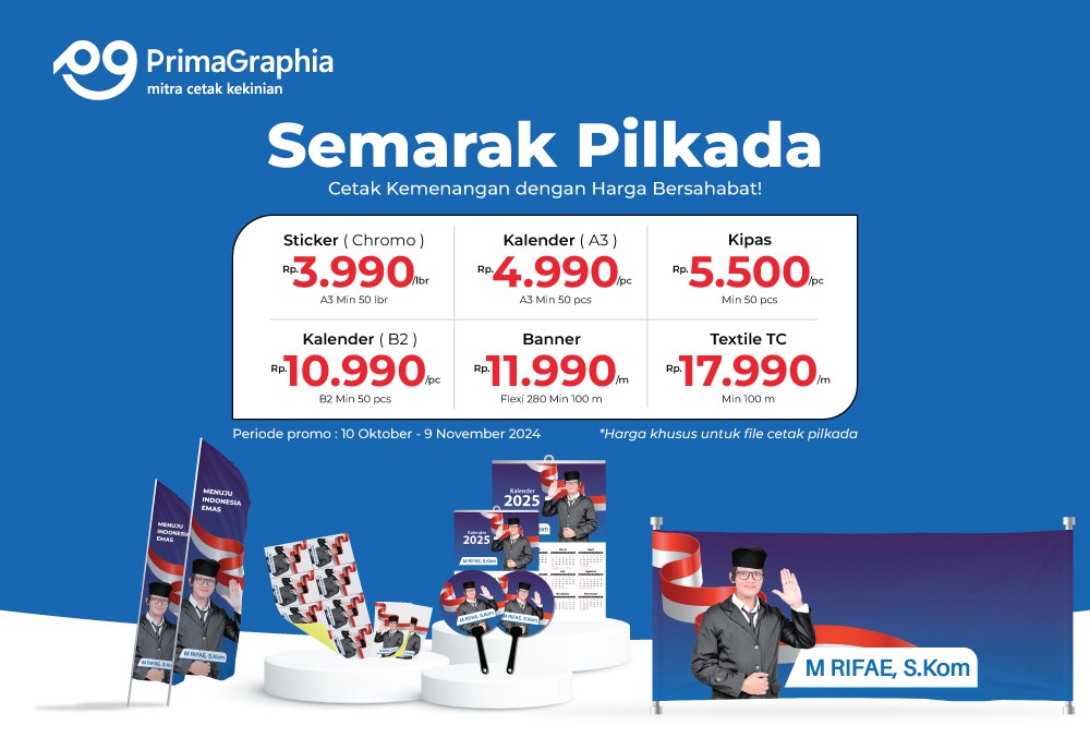 Promo Semarak Pilkada Diperpanjang! Harga spesial untuk cetak berbagai ...