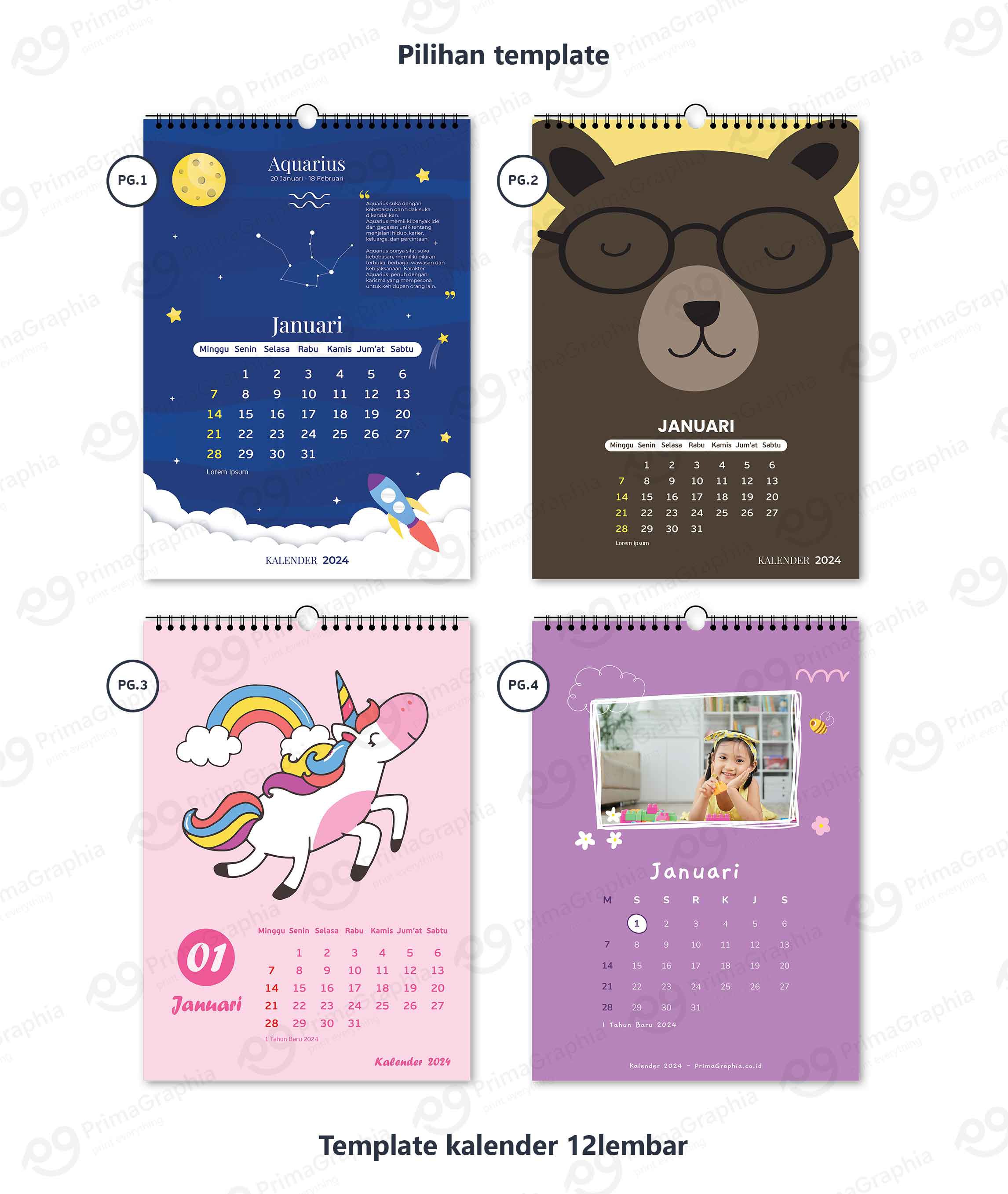 Cetak Custom Kalender Dinding A3 Termurah - Terlengkap - Express ...