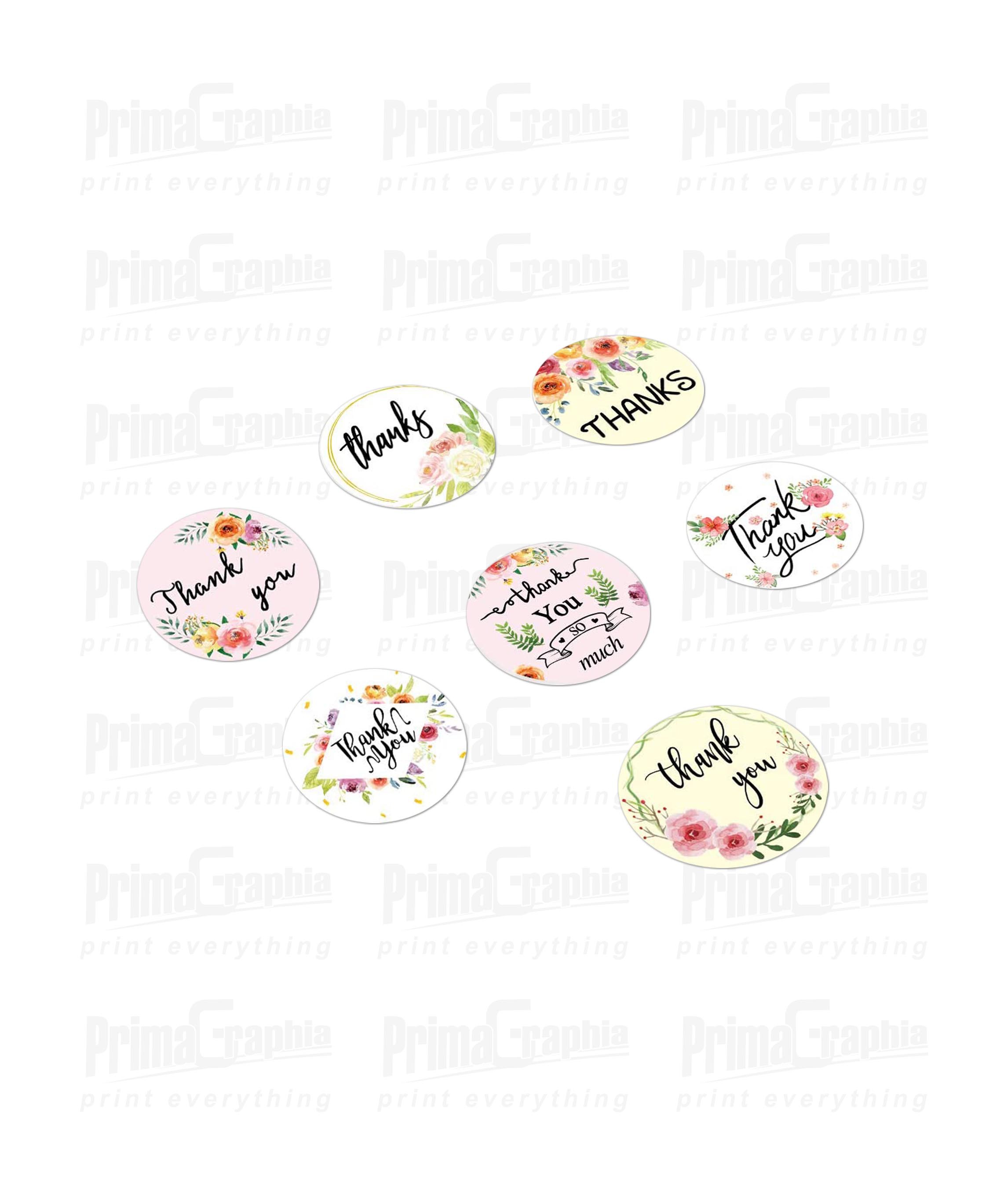 Cetak Stiker Label Produk Bulat - PrimaGraphia