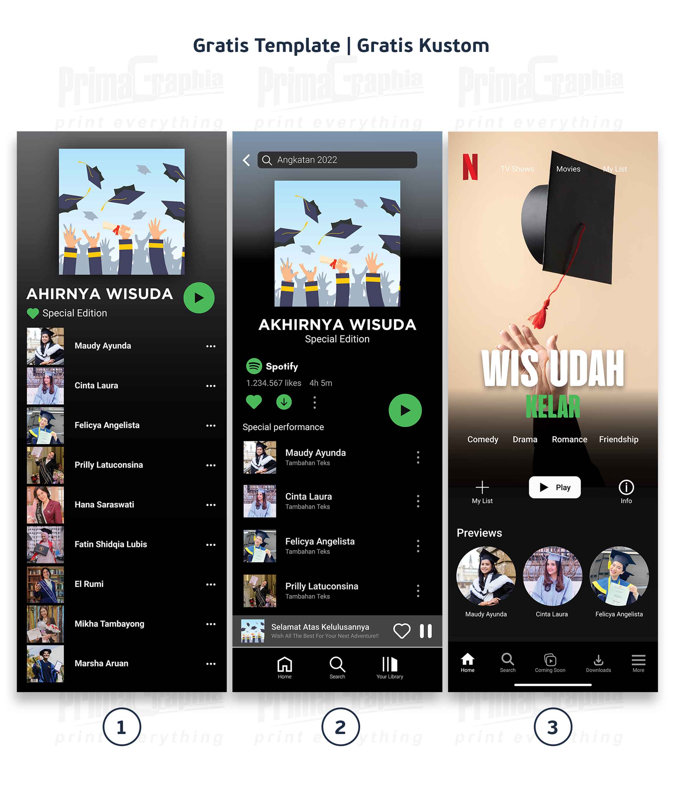 Download Template Banner Wisuda Spotify Stats IMAGESEE